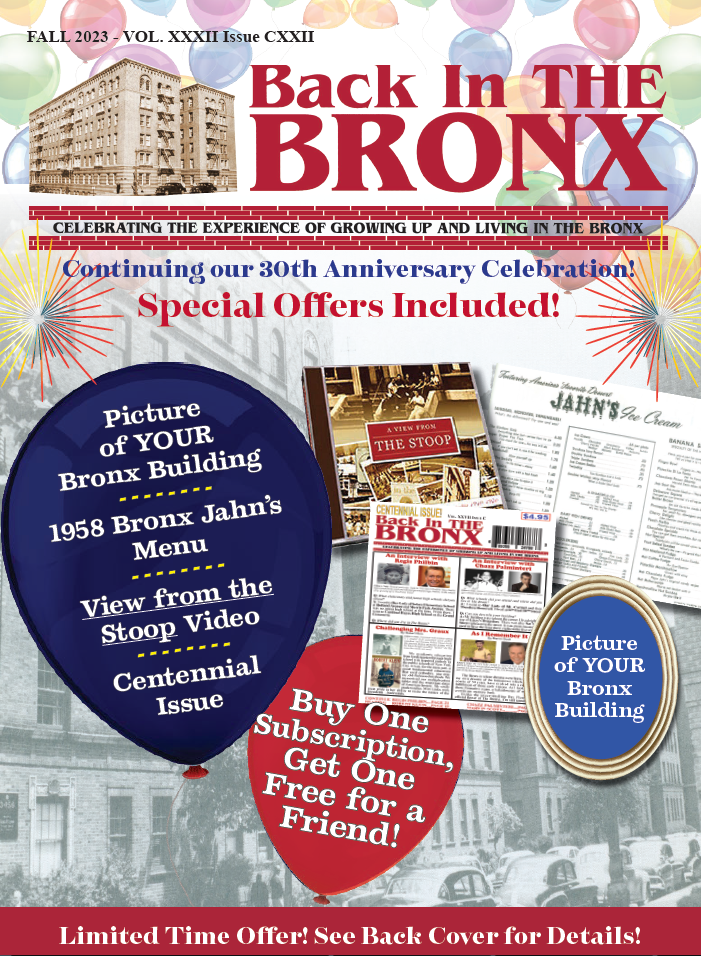 Back In THE BRONX - Issue 122 | Back In THE BRONX